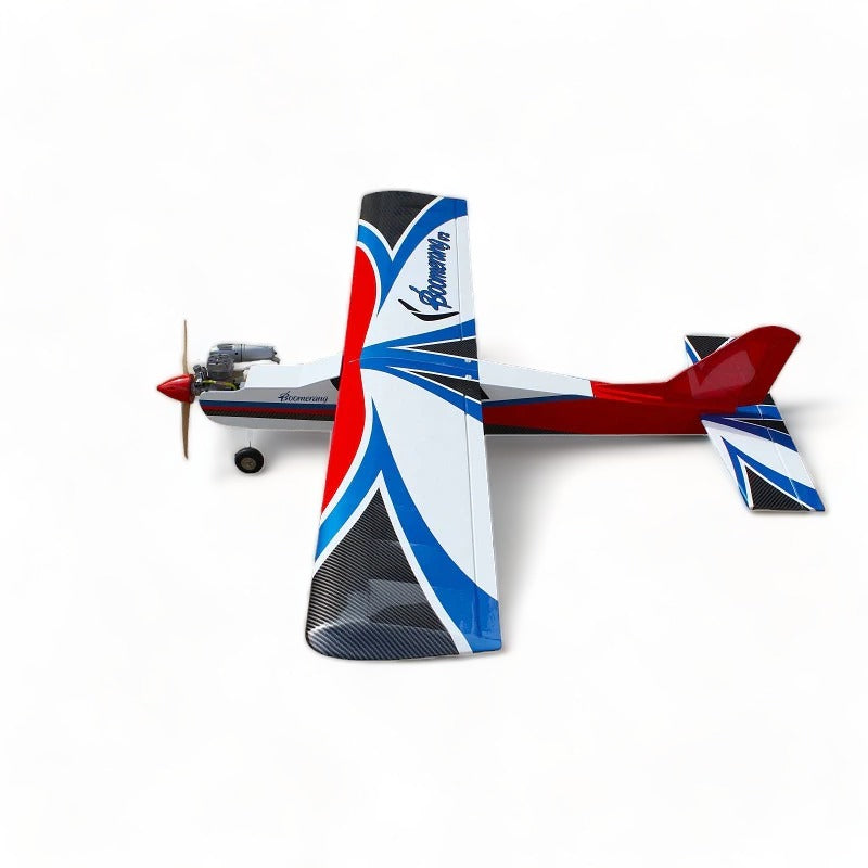Boomerang V2 Trainer 61" wingspan - .46 glow engine or 10cc gas White ...
