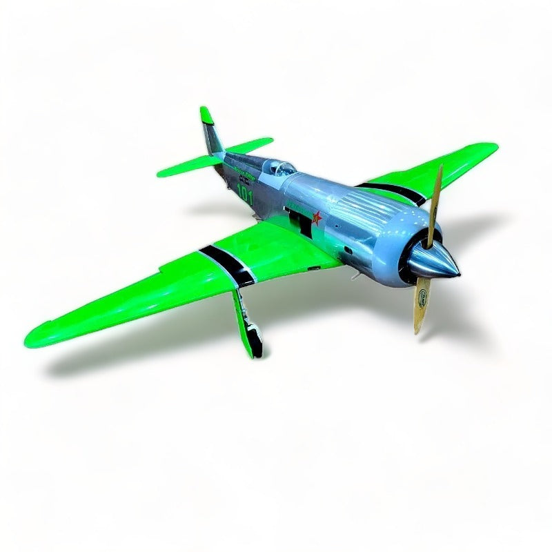 YAK 11 Reno Racer 71" wingspan 35cc "Perestroika" Green/ Chrome includ ...